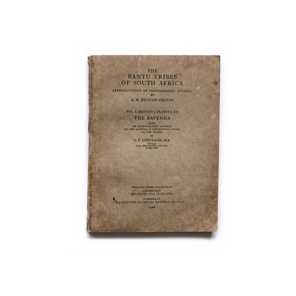 1928_Bantu_Tribes_Bavenda_cover – Africa in the Photobook